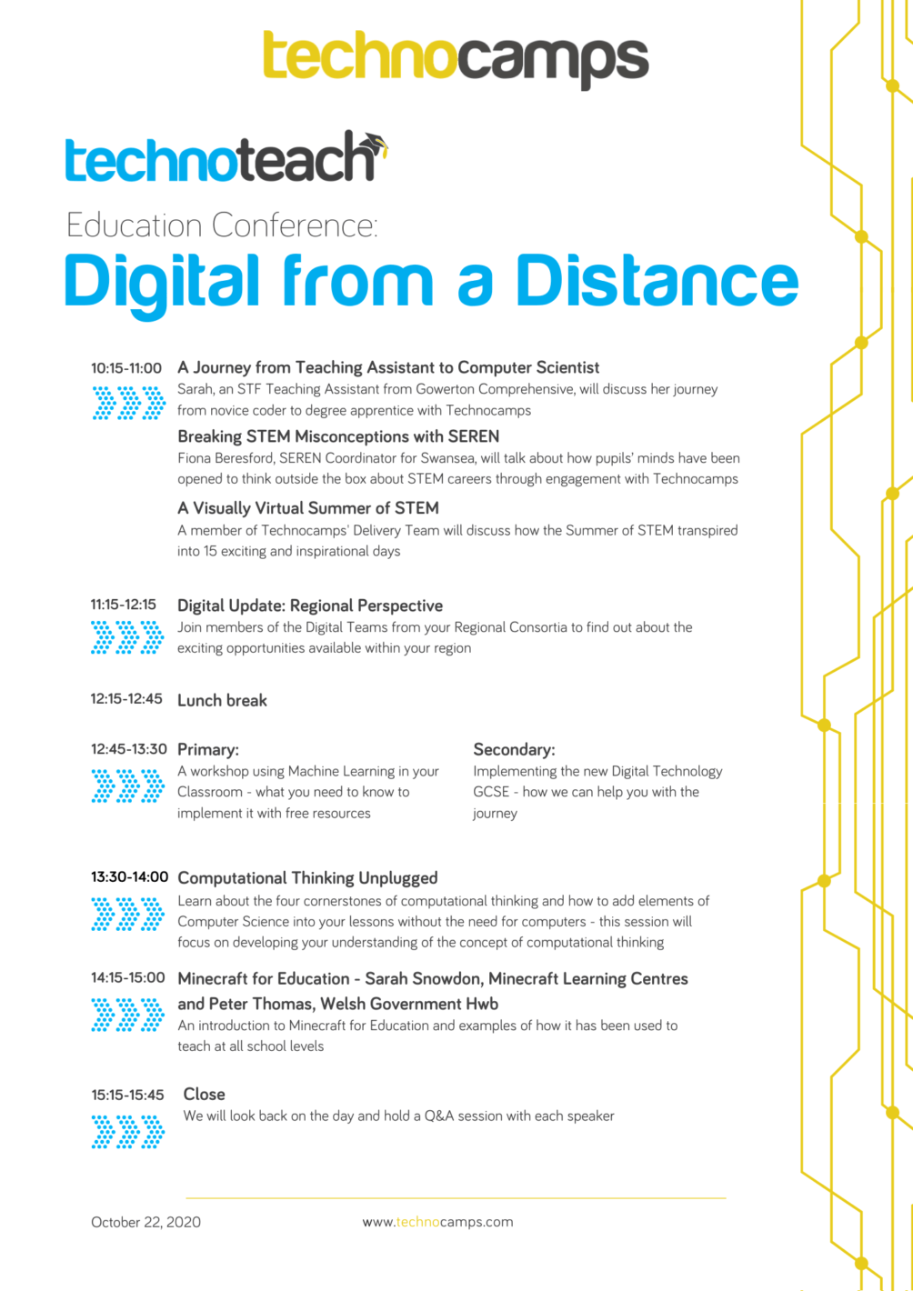 Education Conference: Digital From a Distance - Technocamps