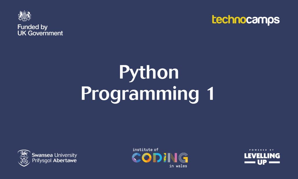 Week 4: Python Programming 1 - Technocamps